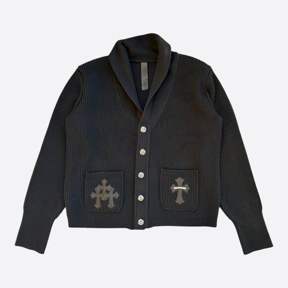 Chrome Hearts | Sweaters | Chrome Hearts Black Triple Cross Patch ...